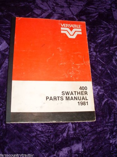 Versatile 400 Swather (1981) OEM Parts Manual: Versatile 400: Amazon ...