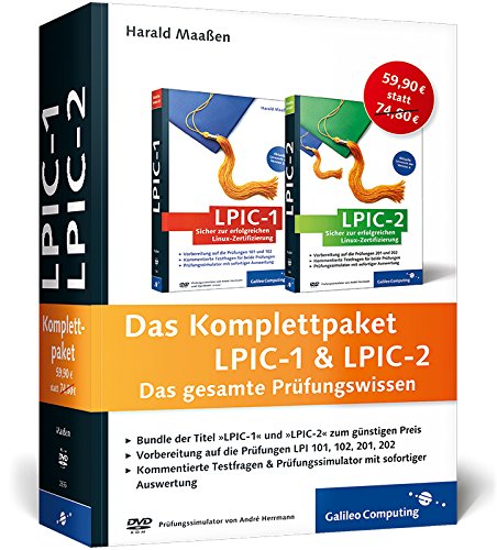 Amazon.com: Das Komplettpaket LPIC-1 & LPIC-2: 9783836226950: Harald ...