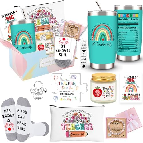 Amazon.com: Teacher Appreciation Gifts for Women & Students - 18 Oz Can ...