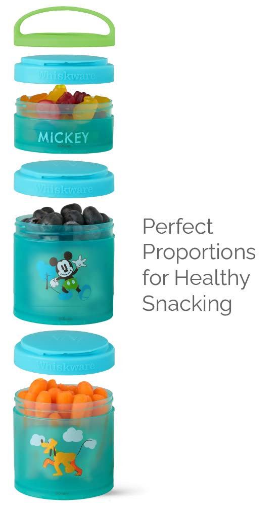 Snapklik.com : Whiskware Disney Stackable Snack Containers For Kids And ...