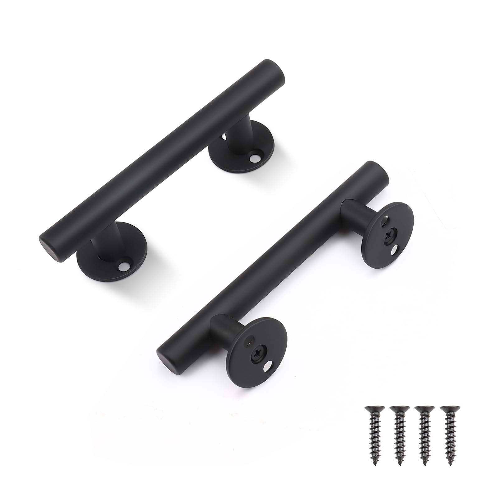 KNOBWELL 6 Pack 3" Kitchen Cabinet Handles Drawer Pulls with Base ...