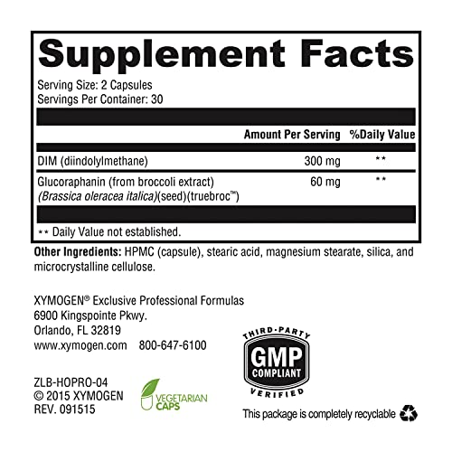 XYMOGEN Hormone Protect - Detox DIM com Extrato de Brócolis para ...