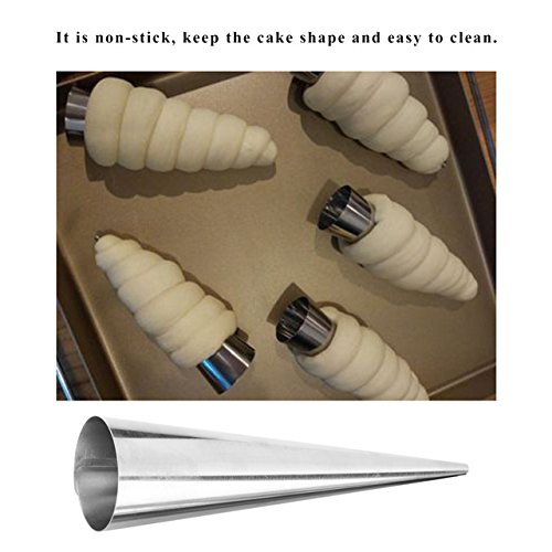 3Pcs Stainless Steel Cake Nozzles Baked Croissants DIY Horn Baking Cake ...