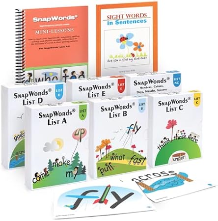Amazon.com: SnapWords 306 Teaching Cards | ESL | ELL | Multisensory ...