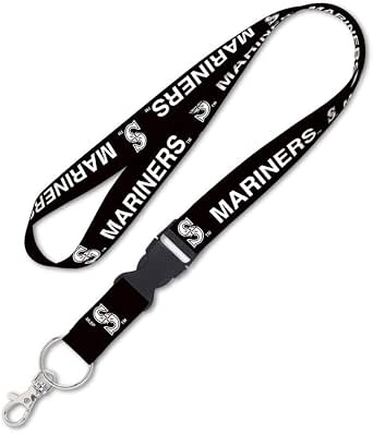 Amazon.com: WinCraft Seattle Mariners Blackout Lanyard with Detachable ...
