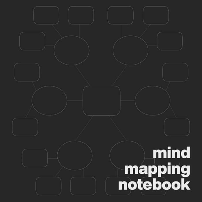 Buy Mind Mapping Notebook: Square Size Mind Maps | Minimalist Black and ...
