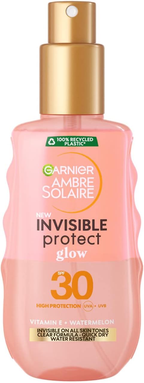 Garnier Ambre Solaire Invisible Protect Glow Transparent Sun Cream ...