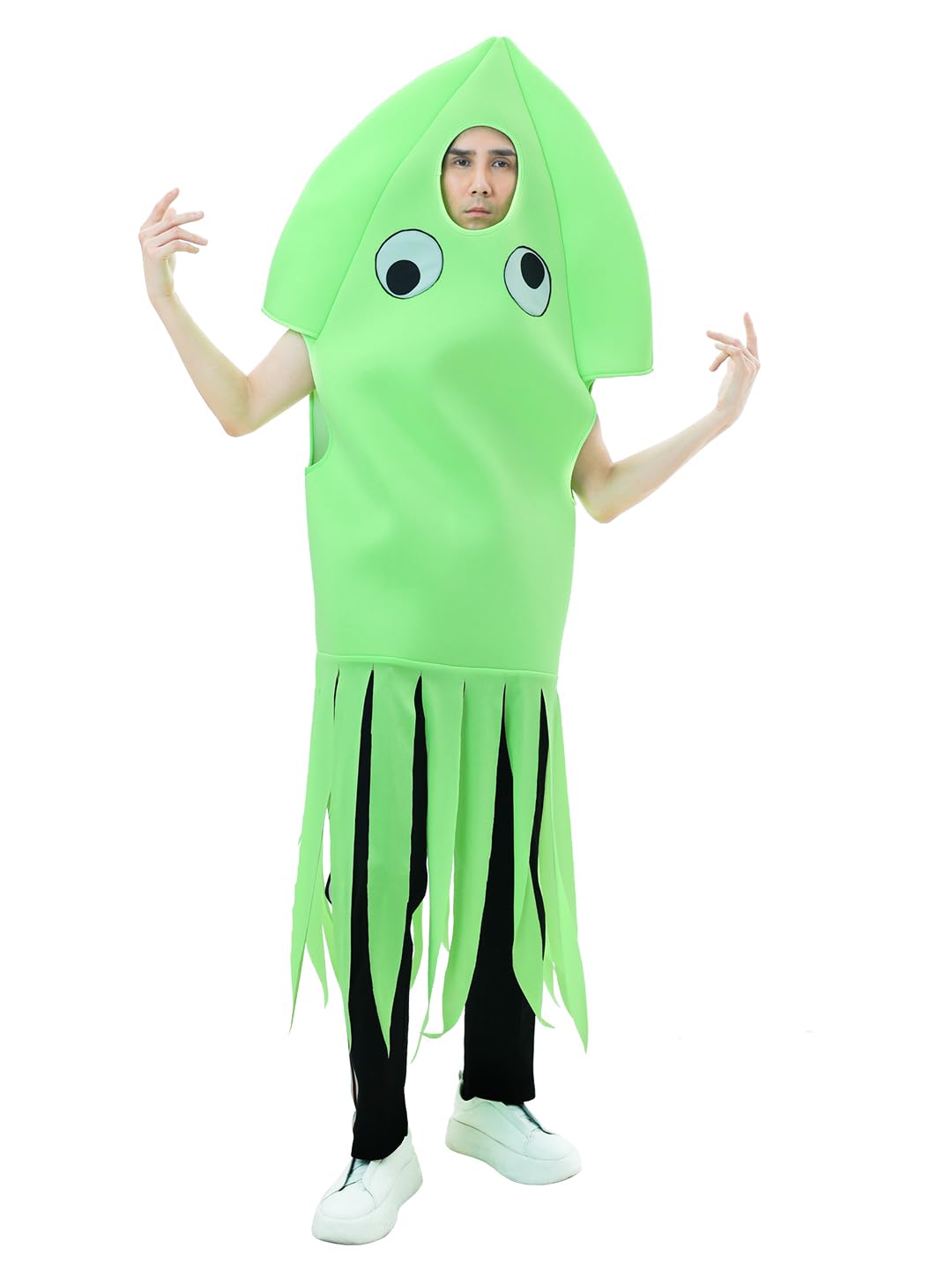 Amazon.com: Seasons Adult Squid Halloween Costume, Funny Ocean Animal ...