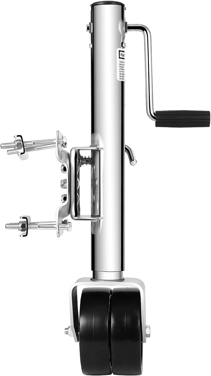 Amazon.com: Trailer Jack 2000 lbs with 6" Dual Wheels-Heavy Duty for 15 ...