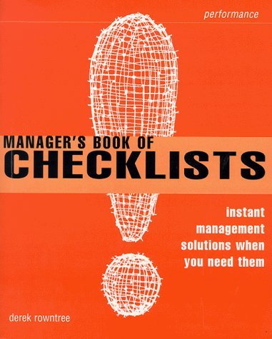 Manager's Book of Checklists : Instant Management Solutions When You ...