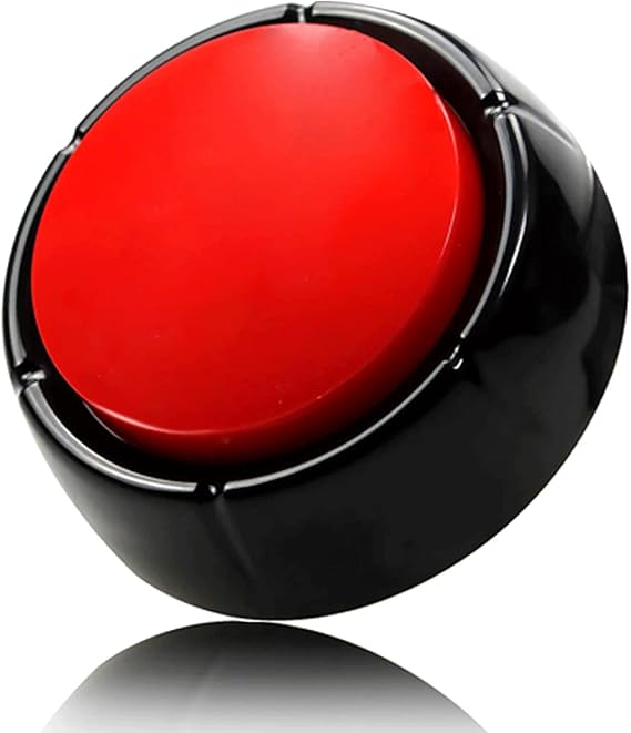 Amazon.com: Recordable Talking Button 30 Seconds Record Button Easy Button Answer Buzzers Custom ...