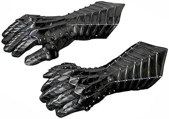 Amazon.com: Medieval Nazgul Fantasy Gauntlets – Antique Black Steel ...