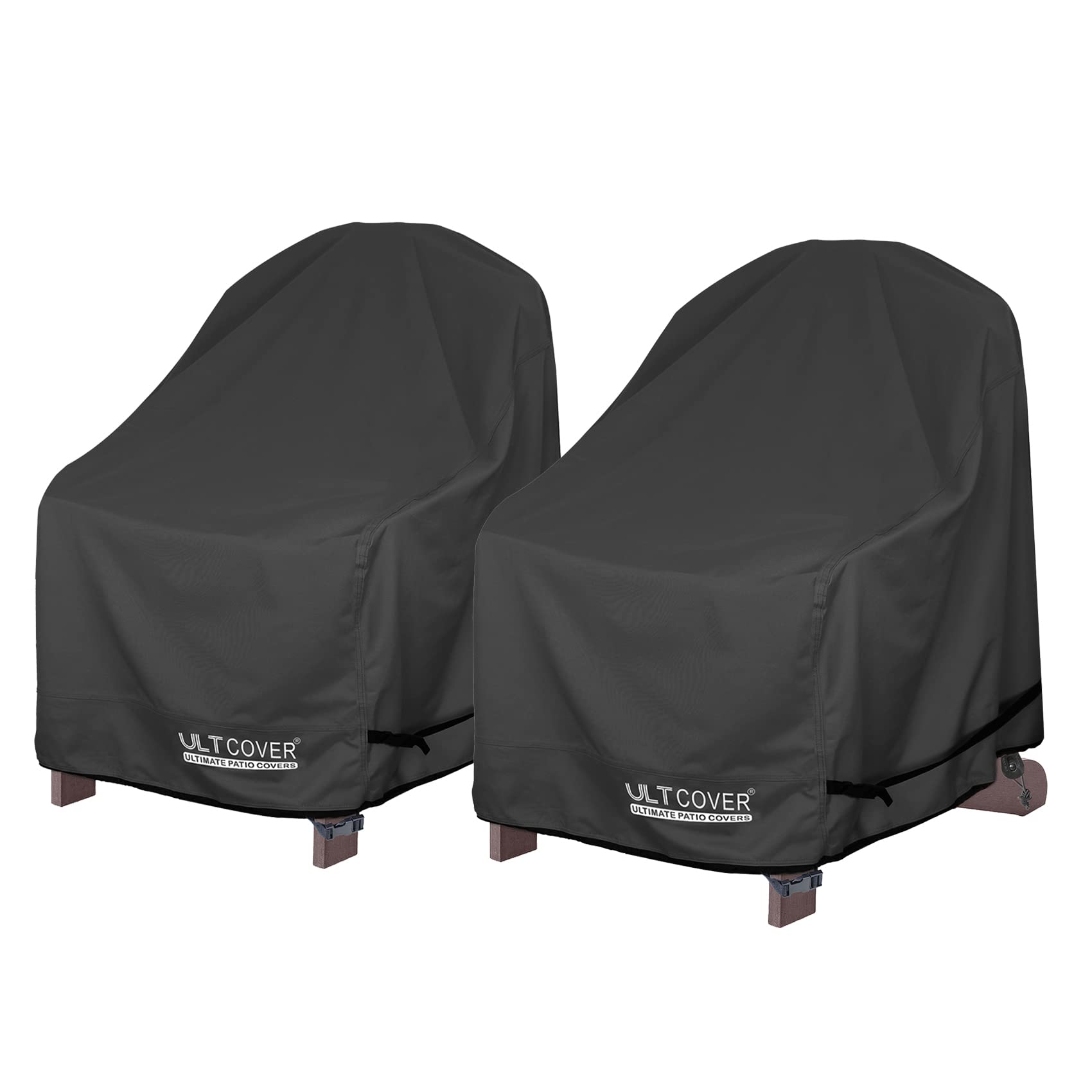 Amazon.com : ULTCOVER Waterproof Patio Adirondack Chair Cover 2 Pack ...