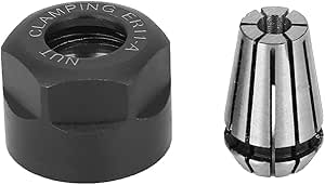 CNC Router Bits Collet Set with Collets Chuck & Collet Clamping Nut ...