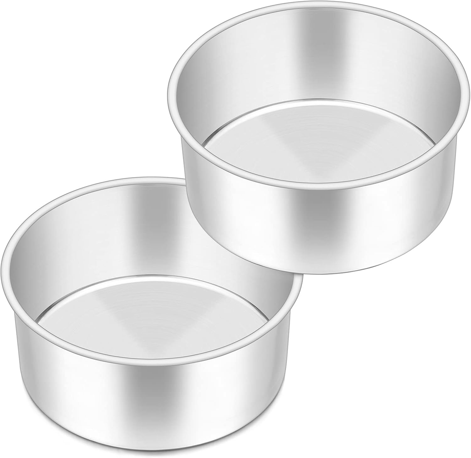 6 Inch Cake Tin Onader Deep Cake Tins Set Of 2 Stainless Steel Round 6 Inch Cake Tin Onader Deep Cake Tins Set Of 2 Stainless Steel Round