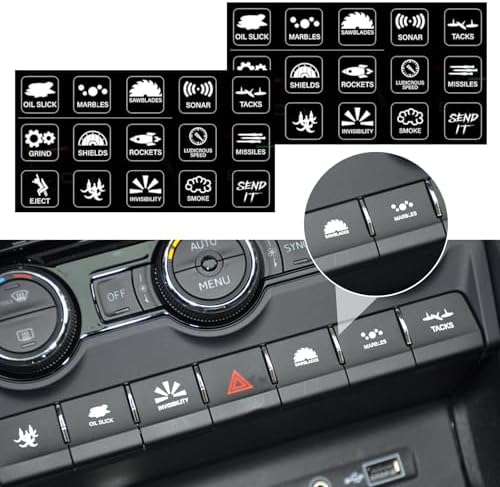 Amazon.com: Novelty Stickers for Car or Truck Unused Buttons - Interior ...