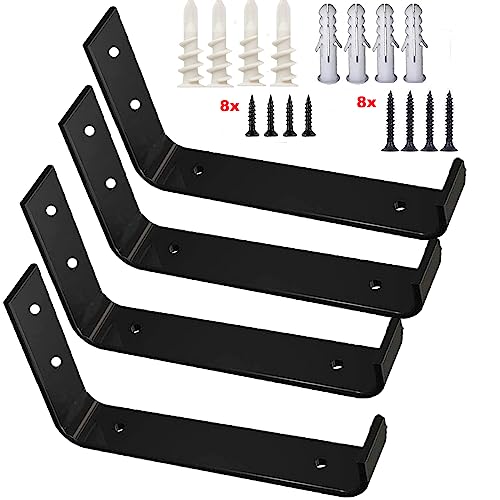 4 Pack Scaffold Board Shelf Brackets, Heavy Duty 5mm Shelf Brackets ...