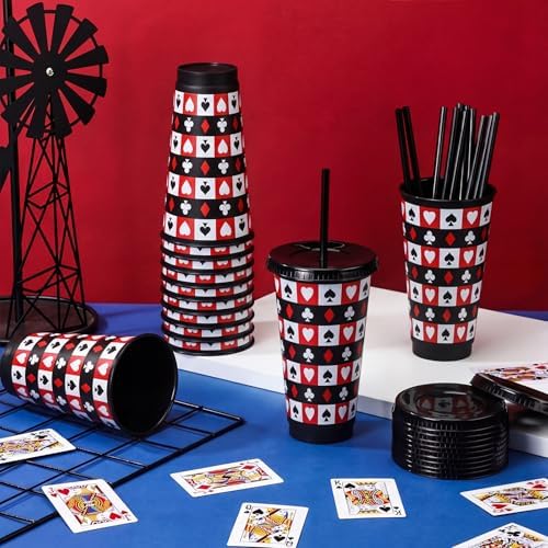 Amazon.com: FoldTier 12 Pack Casino Gift Cups Bulk for Las Vegas Poker ...