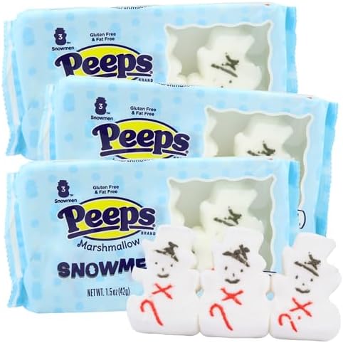 Amazon.com : Peeps Candy Cane Flavored Marshmallow Christmas Candy ...
