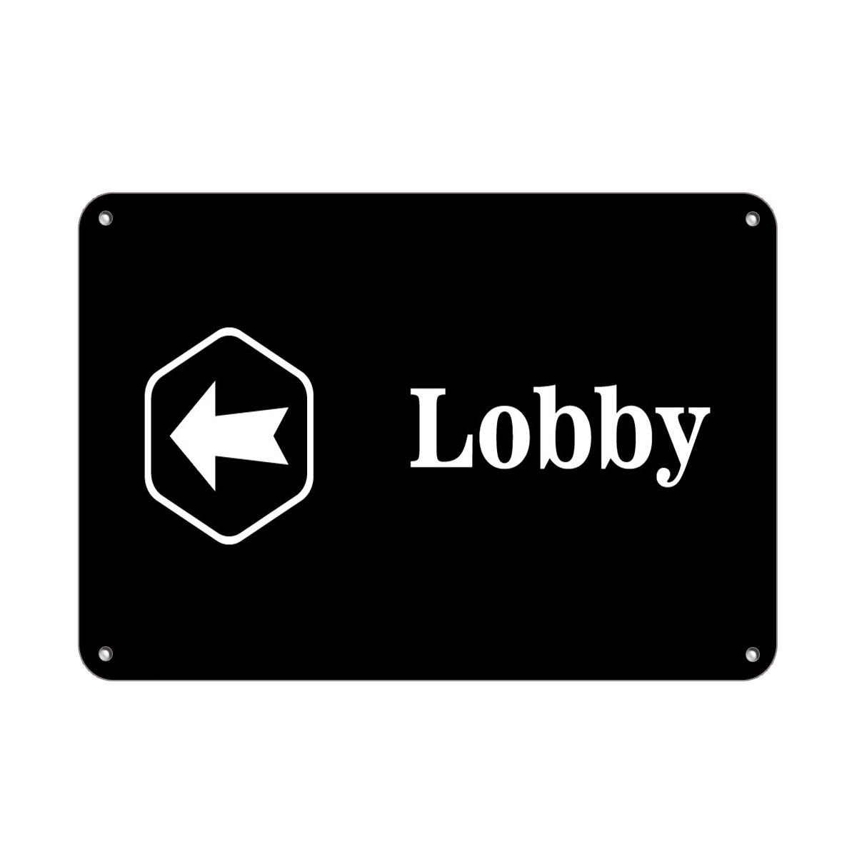 Amazon.com : Lobby With Left Arrow Business Sign Feature Department ...