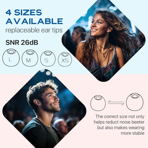Snapklik.com : Concert Ear Plugs, High Fidelity Earplugs For Concerts ...