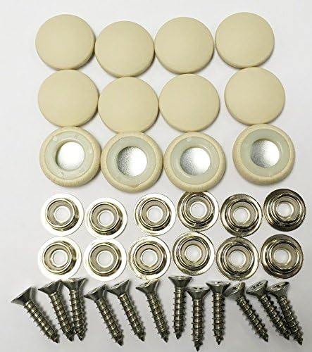 Amazon.com: Set of 12 Dura Snap Upholstery Buttons #30 French Vanilla Vinyl