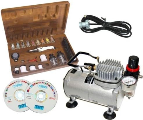 AZTEK A480 Airbrush Set A7778 ABD TC-20 Compressor : Amazon.ca ...