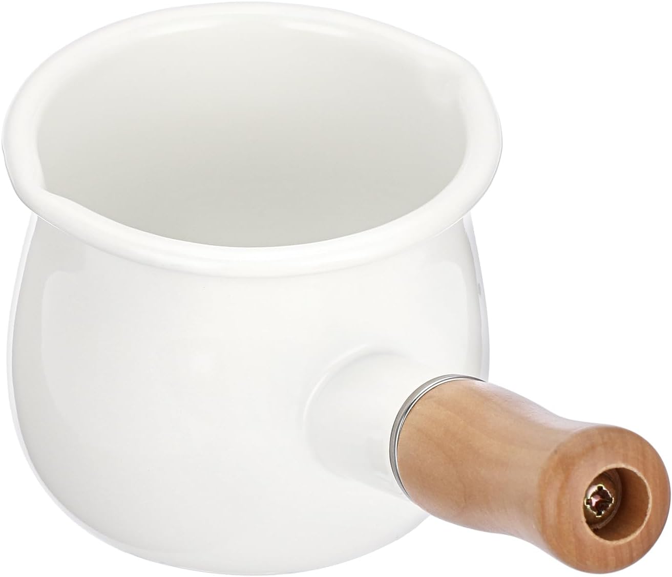 Amazon.com: Enamel Milk Pan, Mini Butter Warmer 4 Inch 550ml Milk Pot ...