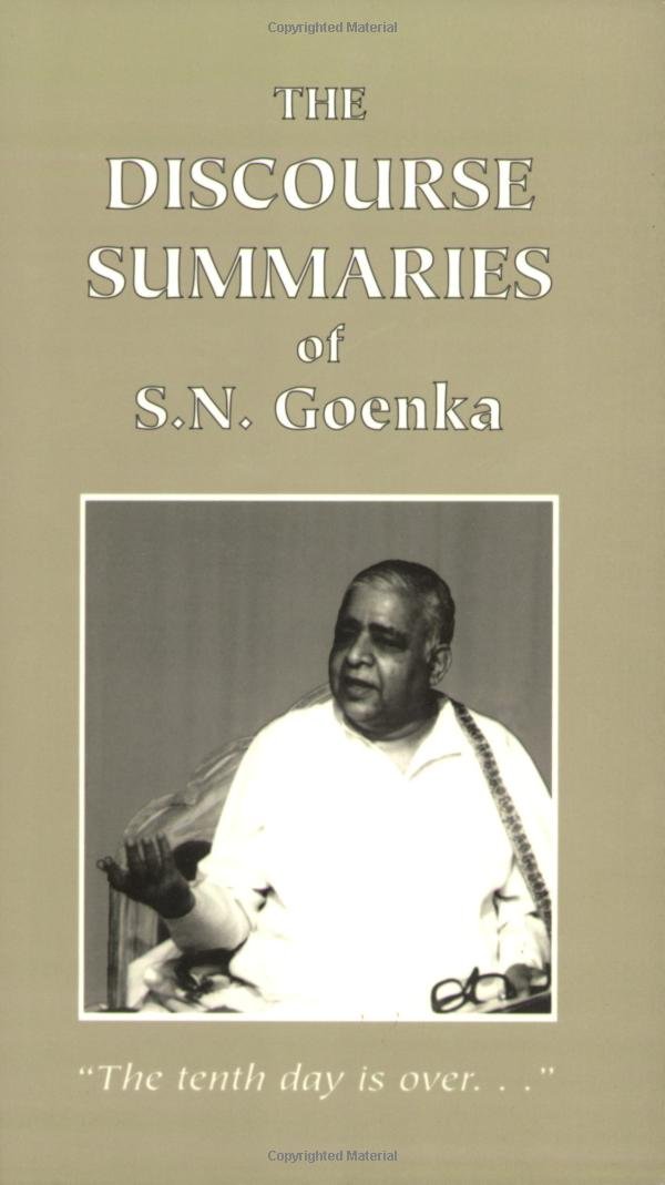 Amazon.com: Discourse Summaries: 9781928706090: Goenka, S. N.: Books