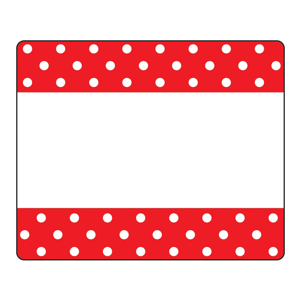 Red And White Polka Dot Border