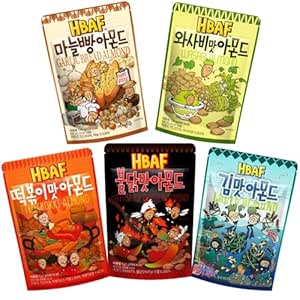 Amazon.com : [Official Gilim HBAF] 5 Flavors Almonds Hot Spicy Chicken 120g, Laver 120g ...