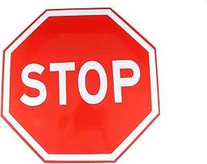 TOYANDONA Stoppskylt väg gata trafikskylt rostfri varning anslagstavla ...