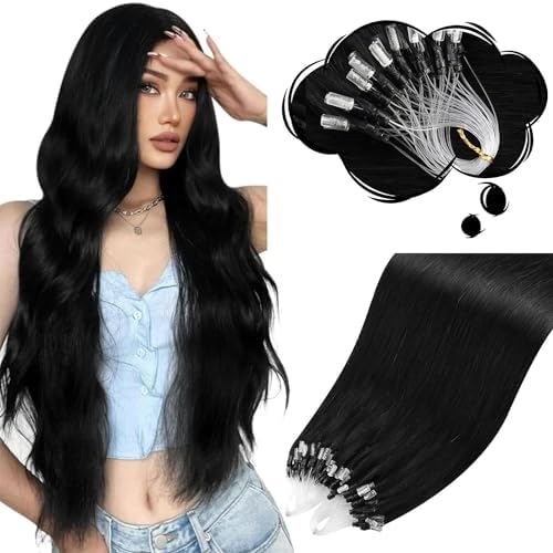 Amazon.com : 20 Inch Micro Ring Hair Extensions Real Human Hair #8/613 ...