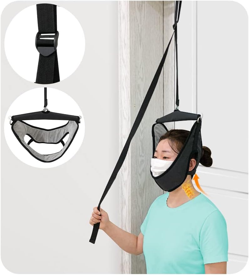 Amazon.com: Cervical Neck Traction Device for Home Use Over The Door ...
