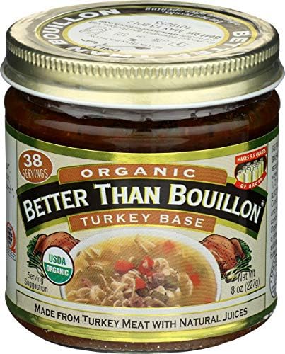 Amazon.com : Better Than Bouillon Turkey Base 95% Organic, 8-ounce Jars ...