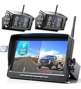 Amazon.com: Fookoo Ⅱ HD Wired Backup Camera System, 7'' Split Screen ...