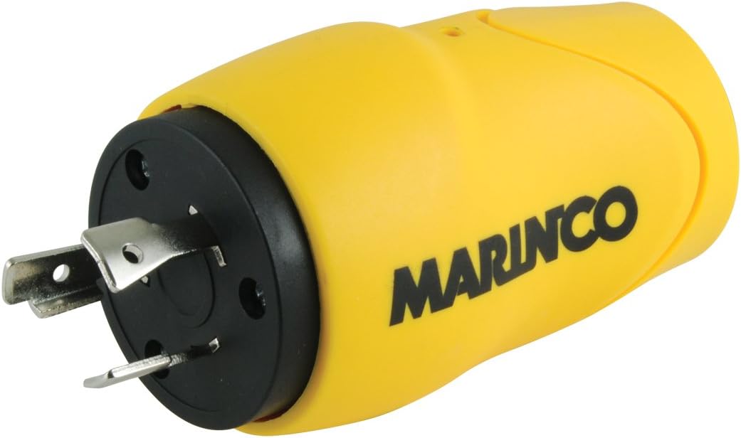 Marinco S20-15 Straight Adapter, 20A 125V Male to 15A 125V Female ...
