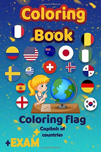 Coloring Book: Coloring Book Flags World Flags Coloring Book for kids ...