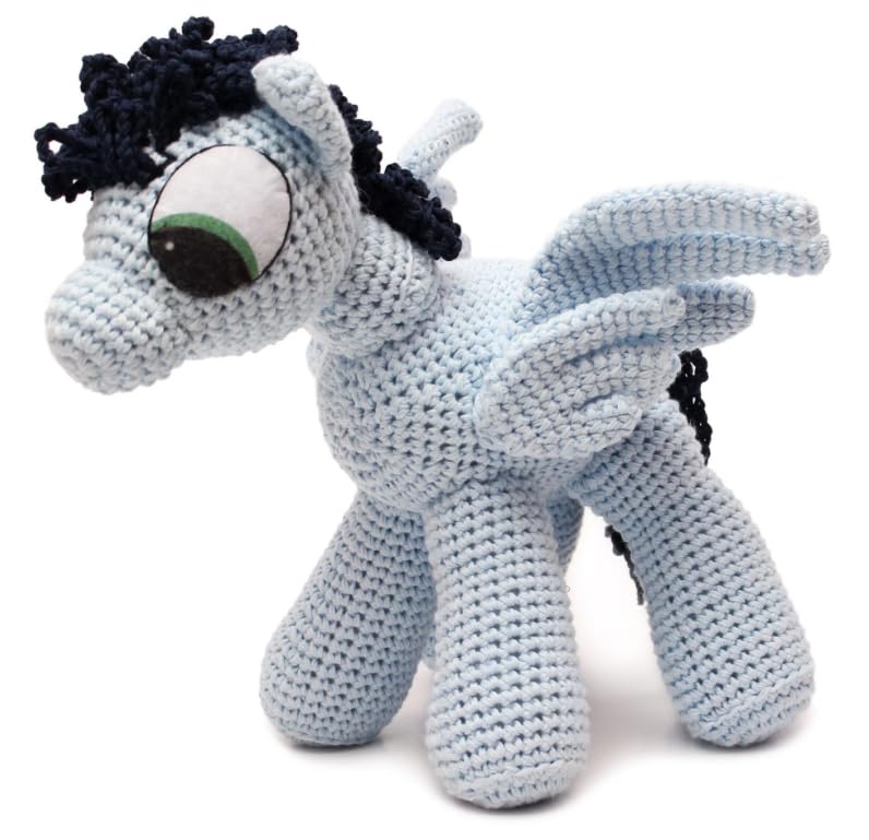 Amazon.com: Applejack Pony Handmade Amigurumi Stuffed Toy Knit Crochet ...
