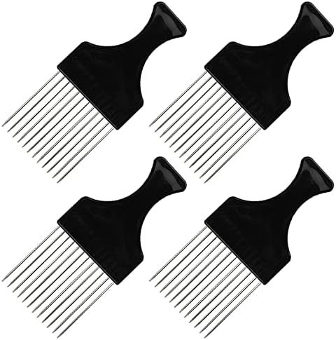 Amazon.com : Afro Pick w/ Black Fist - Metal African American Hair Comb ...
