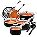 Amazon.com: MICHELANGELO Pots and Pans Set 12 Pieces, Nonstick Copper ...
