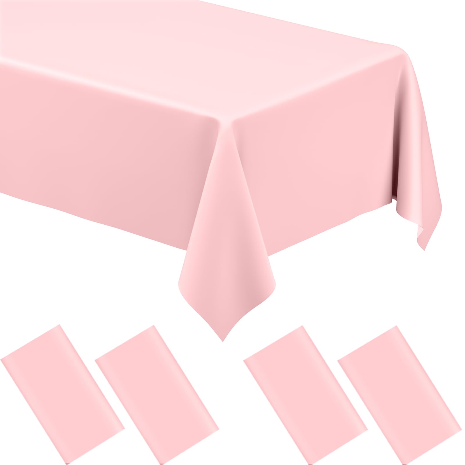 Amazon.com: WNINK Plastic Rectangular 54x108'' Tablecloth, 4 Pack ...