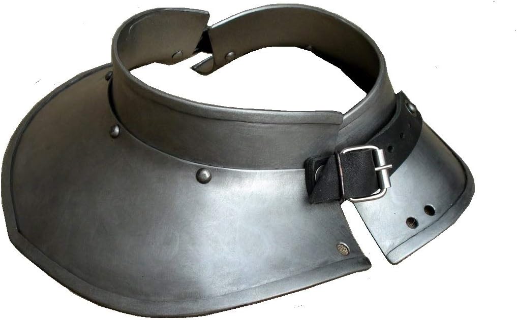 Amazon.com: ANTIQUECOLLECTION Medieval Steel Gorget Gothic Neck Armour ...