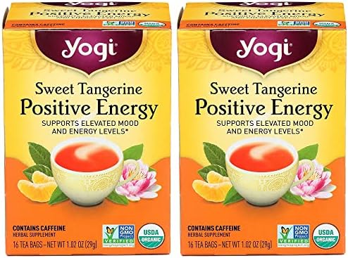Amazon.com : Yogi Sweet Tangerine Positive Energy, 16 Tea Bags ...