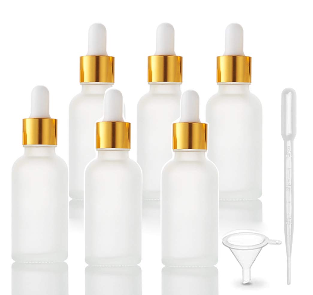 Amazon.com: 6 Pack Dropper Bottle for Essential Oils, Empty Glass ...