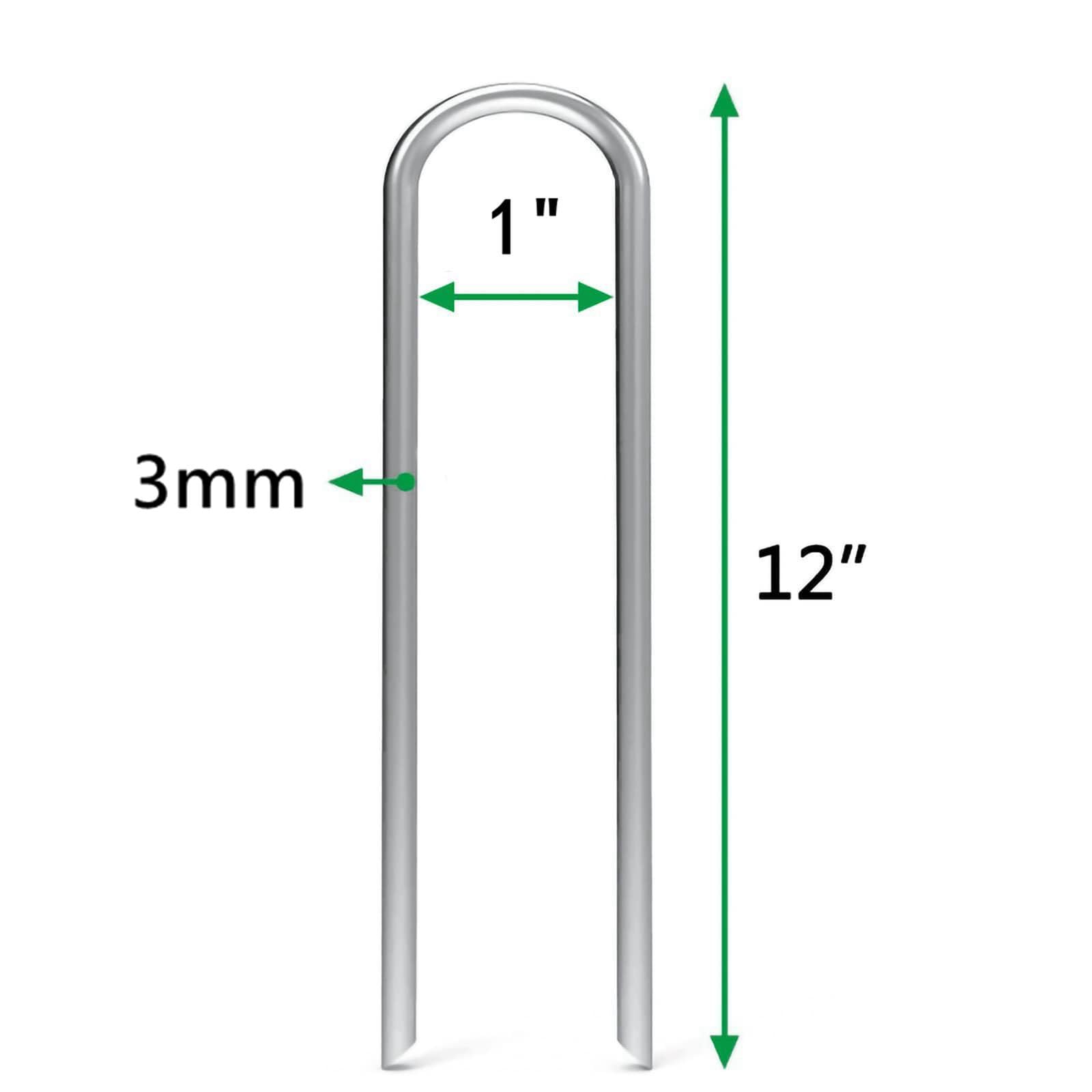 Snapklik.com : 12 Pack 12 Inch Garden Stakes Heavy Duty 11 Gauge ...