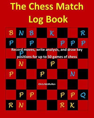 The Chess Match Log Book: Record Moves, Write Analysis, And Draw Key ...