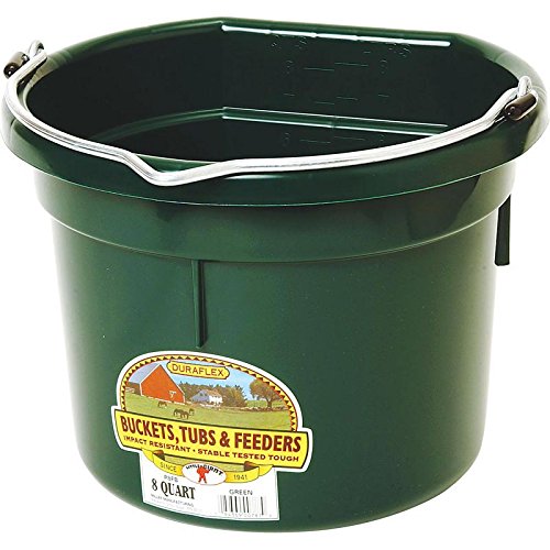 Flat-Back Green Bucket - 8 Quart: Amazon.com: Industrial & Scientific