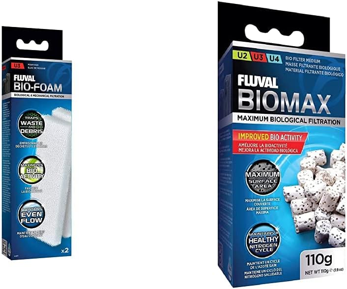 Amazon.com: Fluval U3 Underwater Filter Media Replacement Bundle, 2 ...