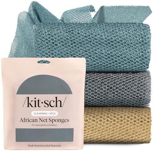 Amazon.com: Kitsch African Net Sponge – Exfoliating Body Scrubber for ...